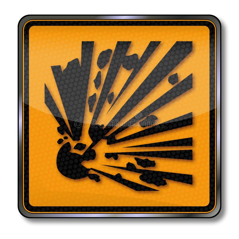 Danger explosives stock vector. Illustration of health - 54403307