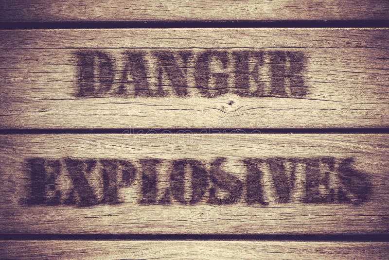 Danger Explosives stock image. Image of filtered, instagram - 46900917