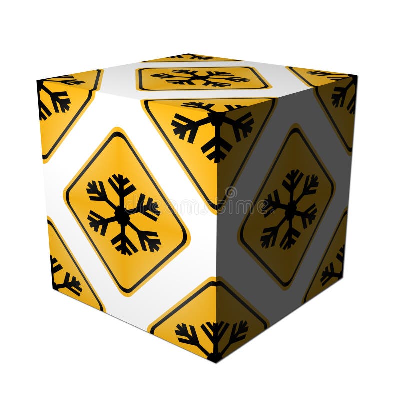 Extreme Cold Warning Sign Sphere Stock Illustration - Illustration of ...