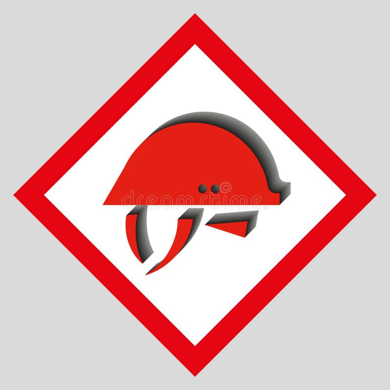 Danger of Falling Debris from a Height. Physical Hazard Signs Stock ...