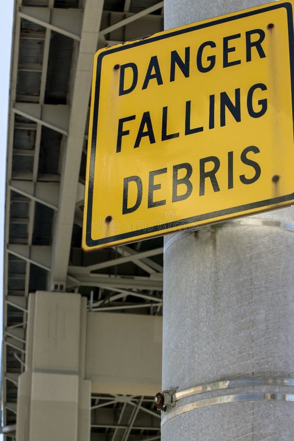 Danger Falling Debris stock image. Image of scary, industry - 31903651