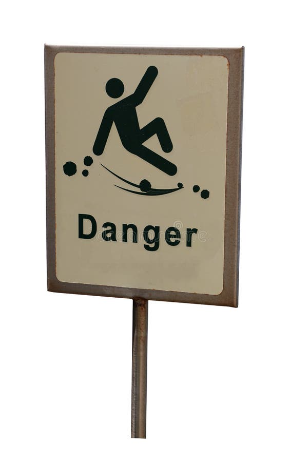 173 Caution Falling Water Sign Stock Photos - Free & Royalty-Free Stock ...