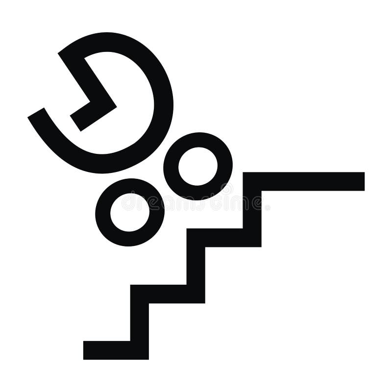 Danger of Falling, Pram, Vector Black Symbol Stock Vector ...