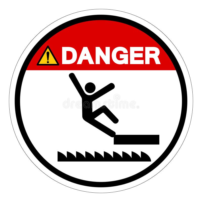 Danger Falling Objects Symbol, Vector Illustration, Isolated on White ...