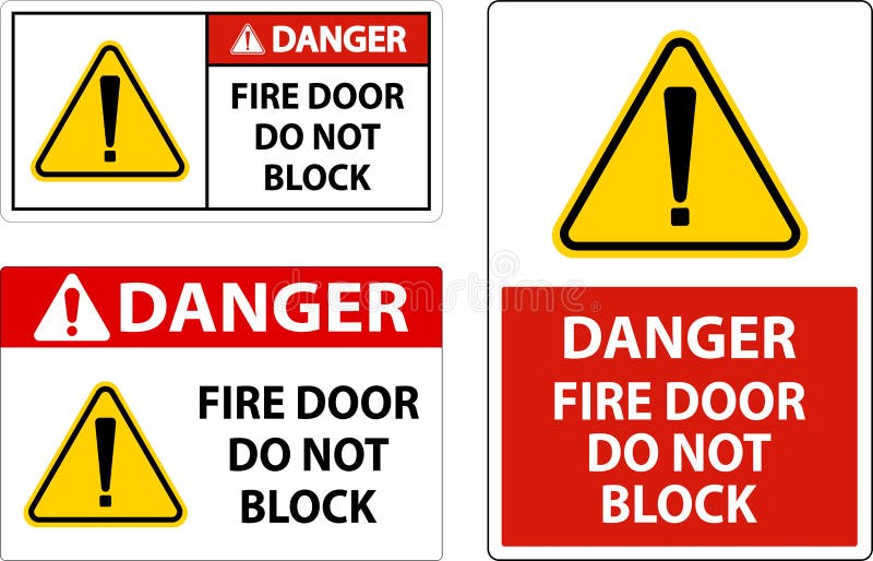 Fire Exit Do Not Block Stock Illustrations – 152 Fire Exit Do Not Block ...