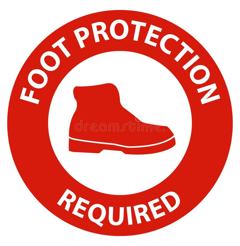 Danger Foot Crush Force from Above Symbol Sign, Vector Illustration ...