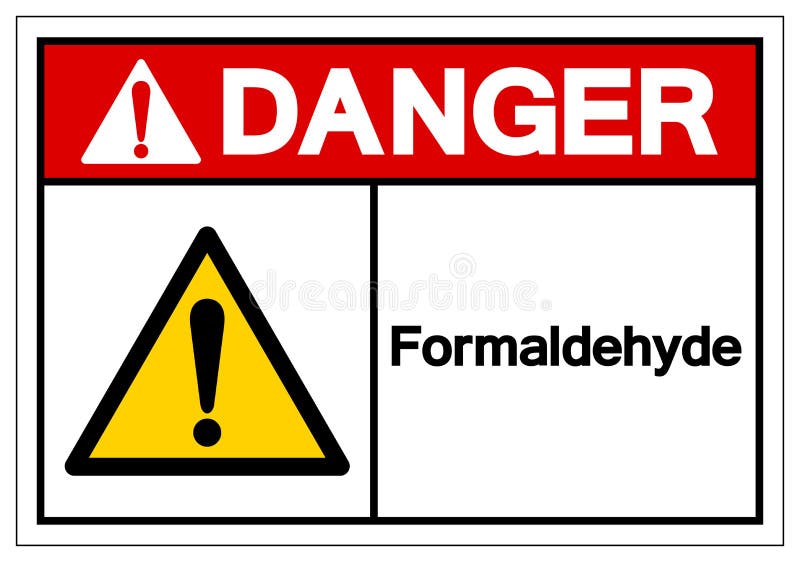 Warning Formaldehyde Symbol Sign, Vector Illustration, Isolate on White ...