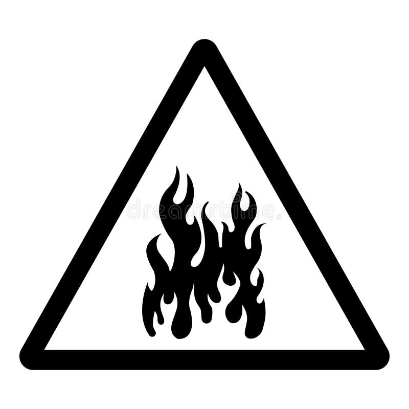 Danger Fuel Storage Area Symbol Sign ,Vector Illustration, Isolate on ...