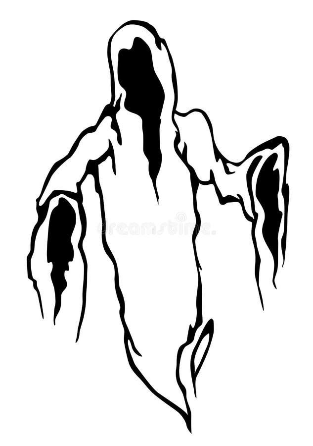 Danger ghost stock vector. Illustration of devil, mystery - 26231778