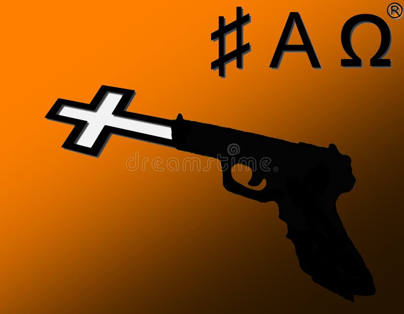 Danger - Gun stock illustration. Illustration of symbol - 92386320