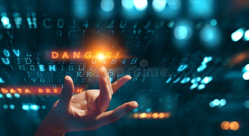 Danger of hack attack stock photo. Image of hacker, protect - 129067826