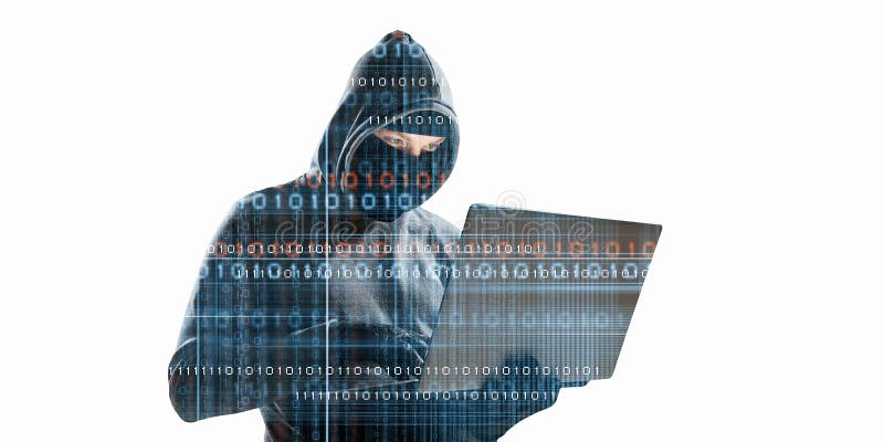 Danger of hack attack stock photo. Image of internet - 124580370