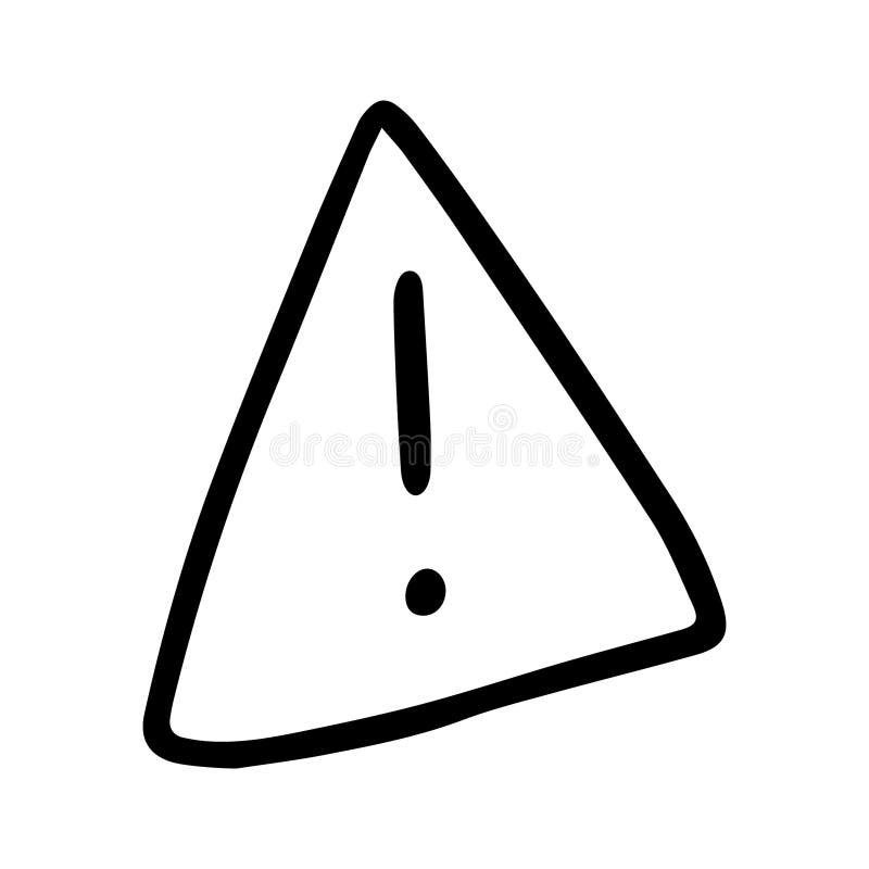 Danger Hand Draw Icon Vector. Problem Illustration Sign. Challenge ...