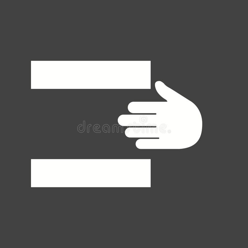 Danger of Hand Press stock vector. Illustration of danger - 80524049