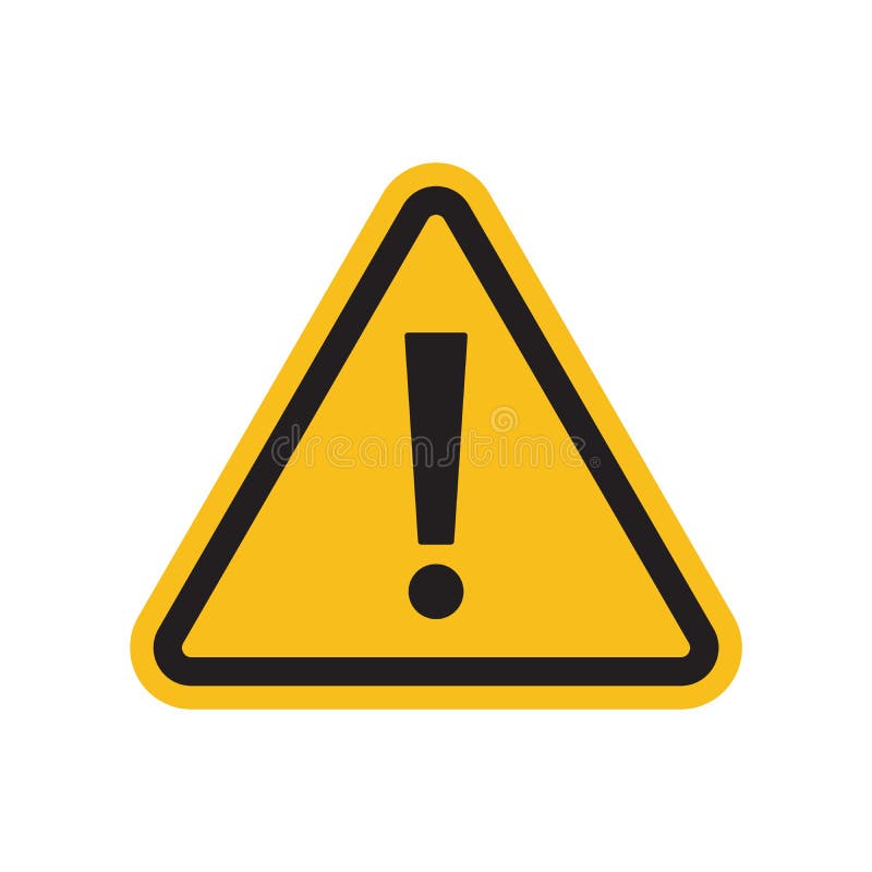 Danger or Hazard Yellow Symbol. Danger Alert Stock Vector ...