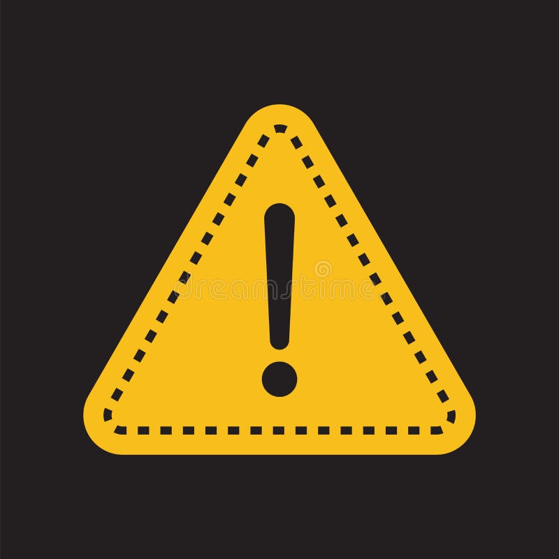 Danger or Hazard Yellow Symbol. Danger Alert Stock Vector ...