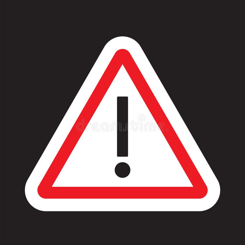 Danger or Hazard Yellow Symbol. Danger Alert Stock Vector ...