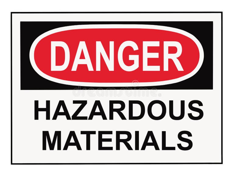 Danger Hazardous Materials Sign Stock Image - Image of dangerous ...