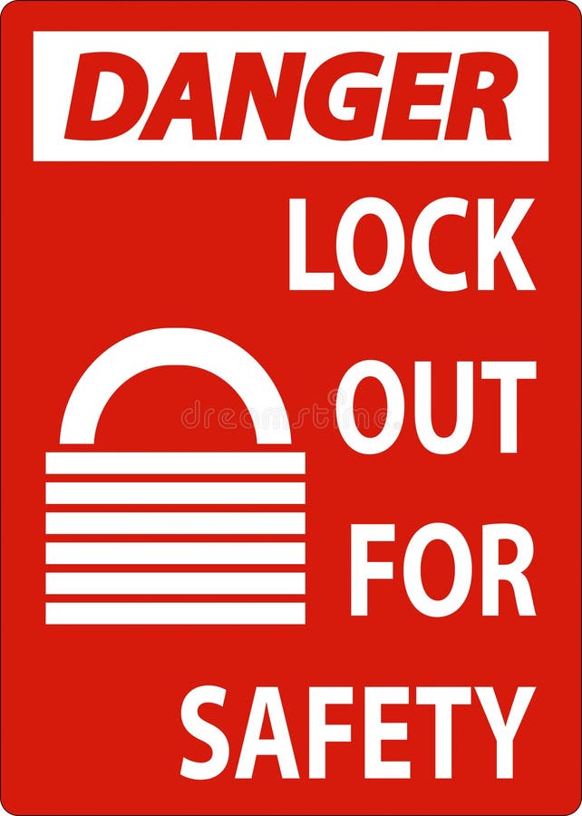 Danger High Radiation Area Sign on White Background Stock Vector ...