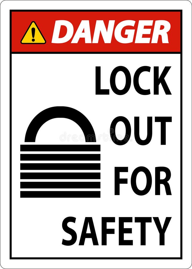Danger High Radiation Area Sign on White Background Stock Vector ...