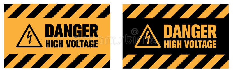 Danger High Voltage Testing