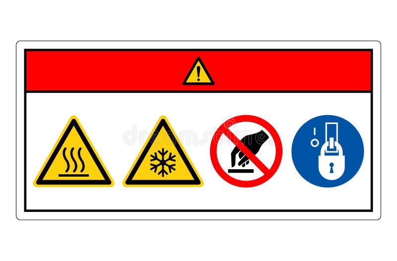 Caution Hot or Cold Surface Symbol Sign, Vector Illustration, Isolate ...
