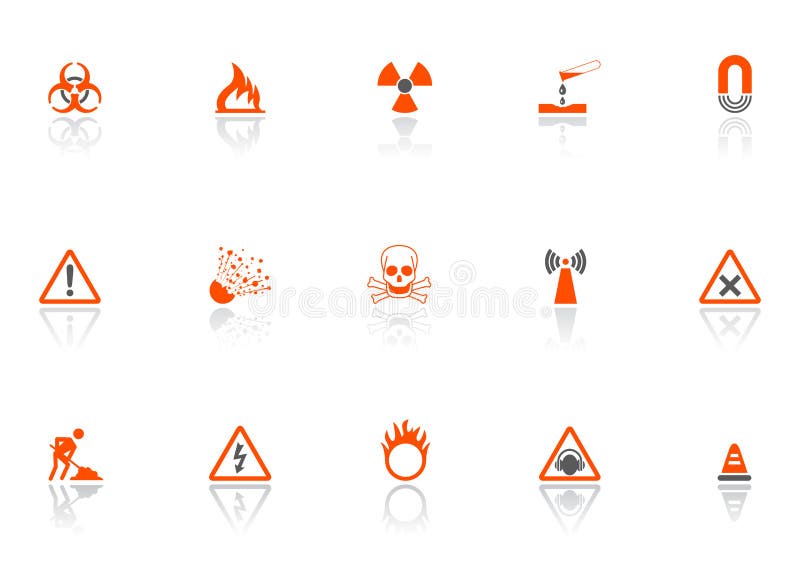 Danger Icons stock vector. Illustration of chemical, harmful - 43231381