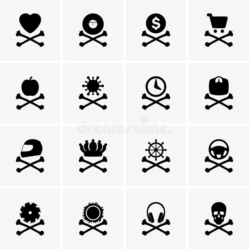 Danger icons stock vector. Illustration of machine, virus - 55515377