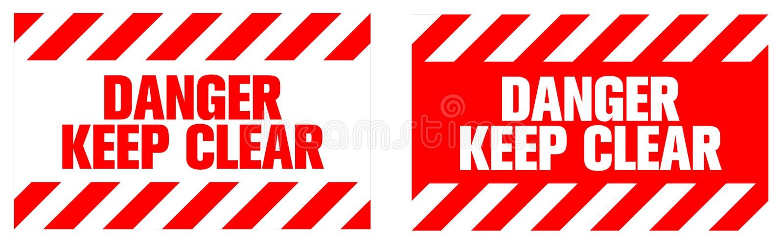 Attention Keep Clear Sign Stock Illustrations – 242 Attention Keep ...