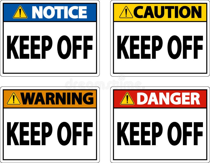 Danger Keep Out Sign, DC Voltage Inside Keep Out Stock Vector ...