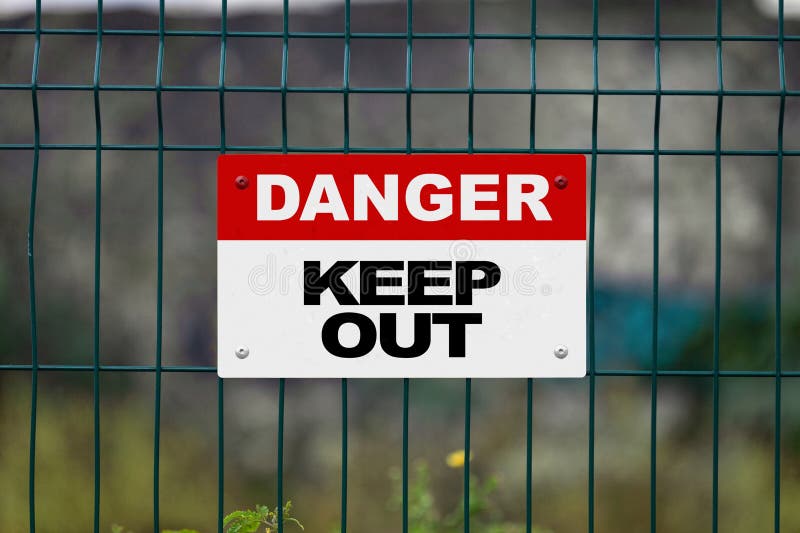 Danger - Keep out stock image. Image of text, horizontal - 302982225