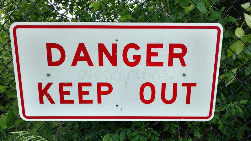 Danger keep out sign stock photo. Image of sign, danger - 72279196