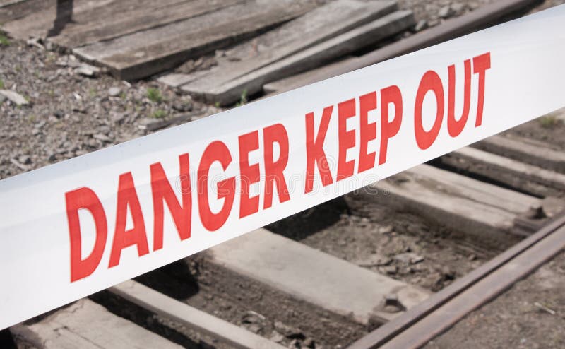 Danger Keep Out - Tape Sign Stock Image - Image of police, alert: 67441365