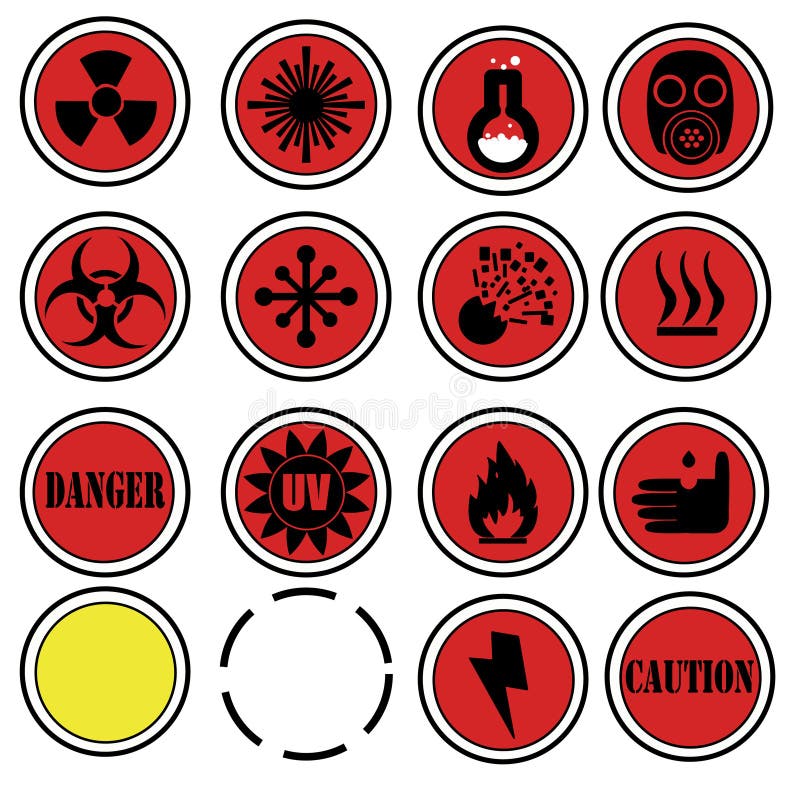 Danger lab icons stock vector. Illustration of healthcare - 13514175