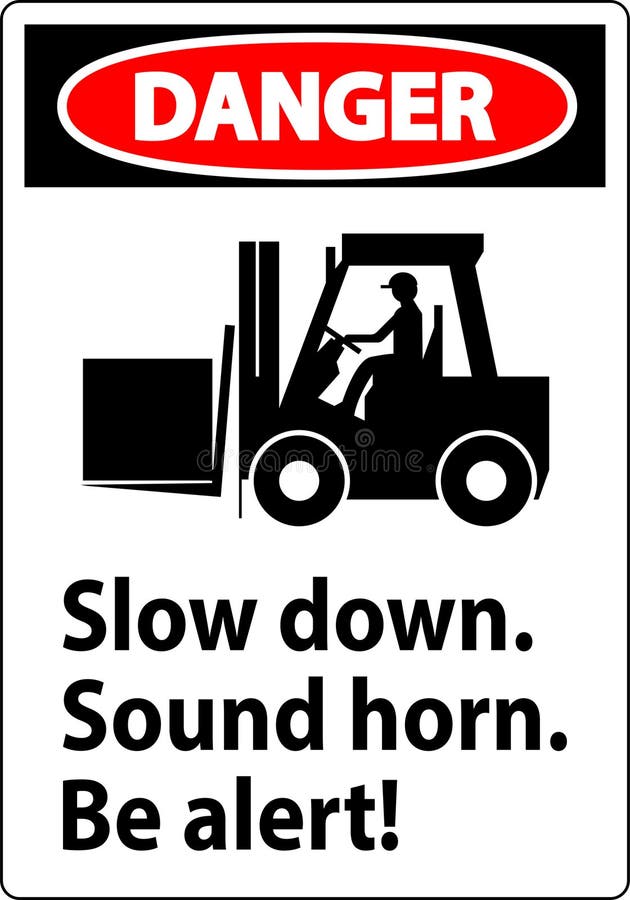 Danger Slow Down Pedestrian Traffic Sign on White Background Stock ...