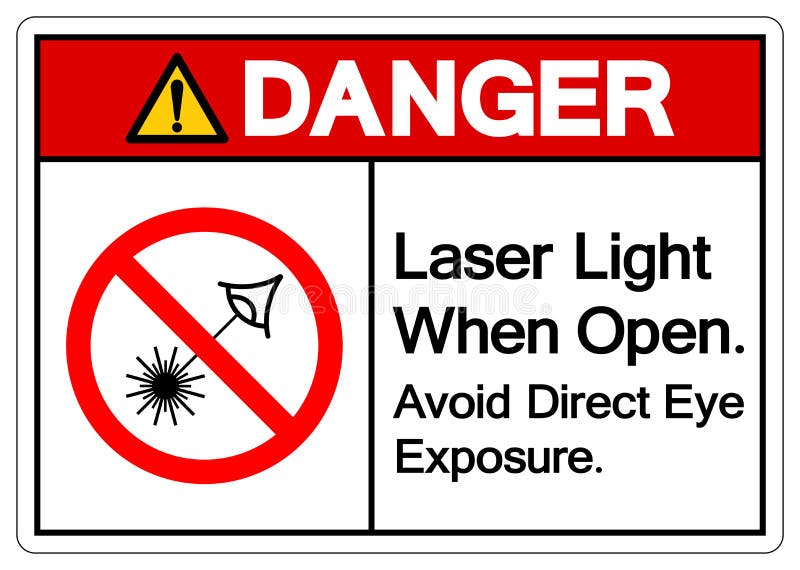Danger Laser in Use Symbol Sign, Vector Illustration, Isolate on White ...