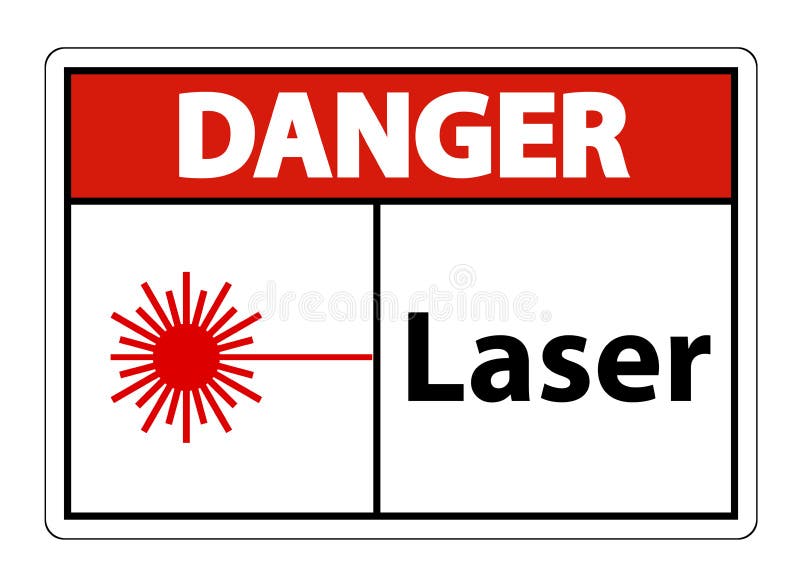Danger Laser Symbol Sign Symbol Sign Isolate on Transparent Background ...