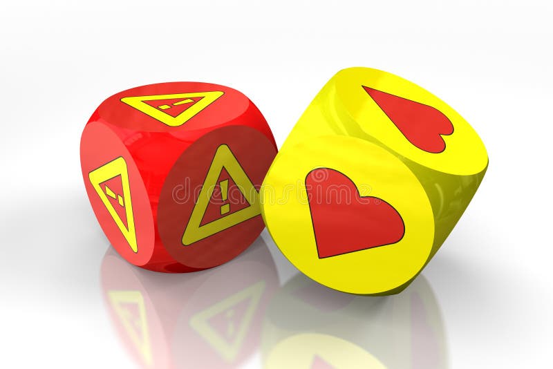 Danger love / Loving risk stock illustration. Illustration of risk ...