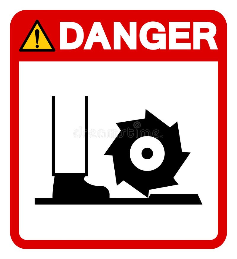 Danger Low Machinery Symbol Sign, Vector Illustration, Isolate on White ...