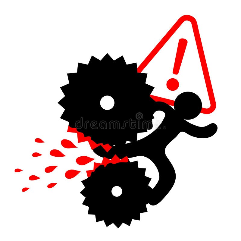 Danger machine alarm stock vector. Illustration of kill - 23532717