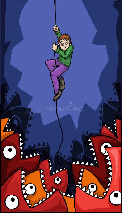 Danger stock illustration. Illustration of person, businessman - 42314532