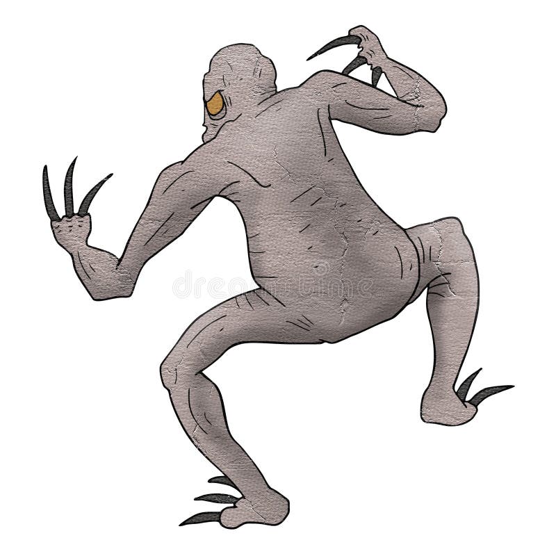 Danger monster draw stock illustration. Illustration of zombie - 102725795