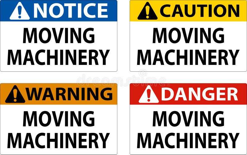 Danger Moving Part Can Crush and Cut Keep Hand Clear Symbol Sign ...