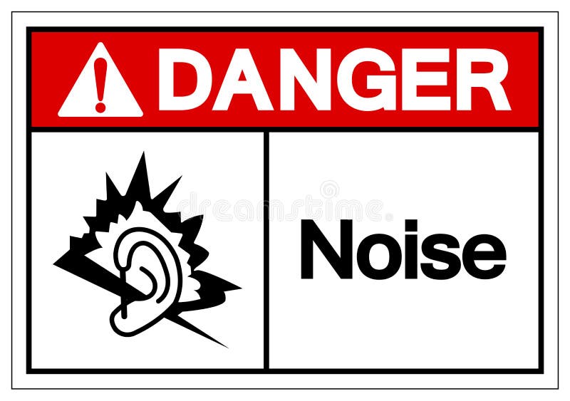 Danger Noise Symbol Sign ,Vector Illustration, Isolate on White ...