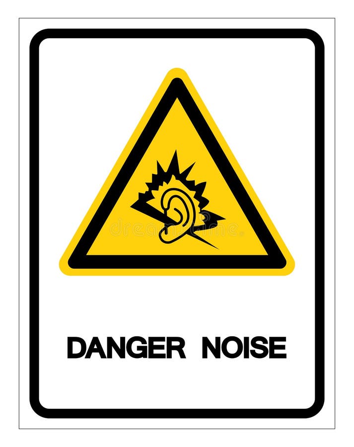 Danger Noise Symbol, Vector Illustration, Isolate on White Background ...