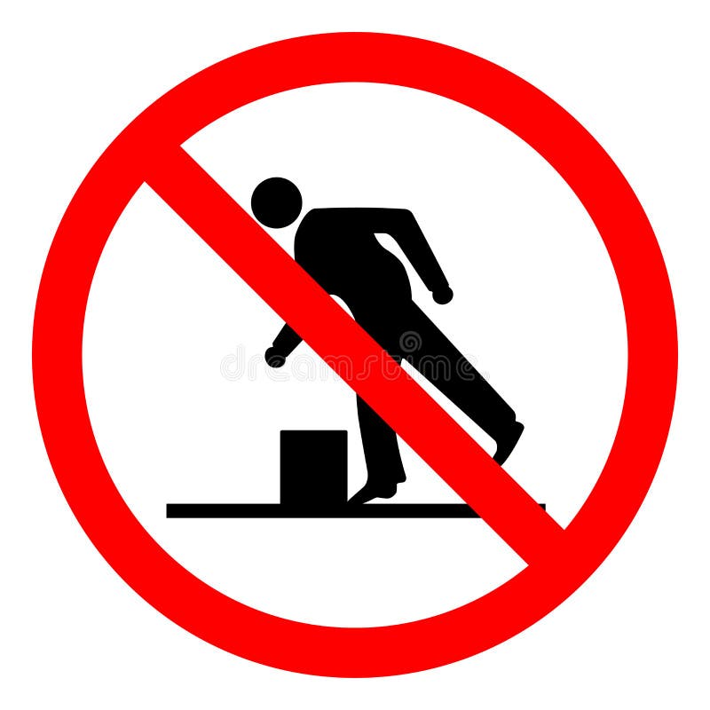 Danger Obstacles Symbol Sign, Vector Illustration, Isolate on White ...