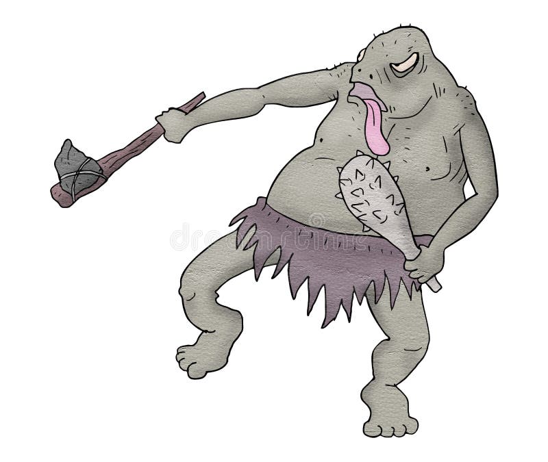 Danger ogre stock illustration. Illustration of creative - 106978526