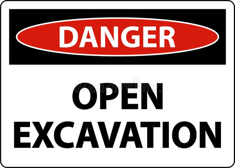 Danger Open Excavation Stock Illustrations – 411 Danger Open Excavation ...