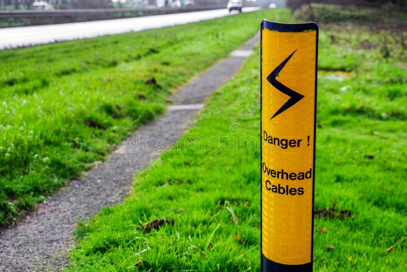 Danger, Overhead Load Text, Falling Hazard Risk Caution Warning Sign ...