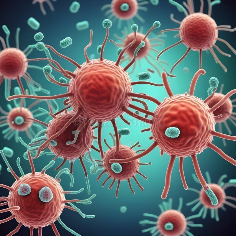 Danger Pathogens, AI-generatet Stock Illustration - Illustration of ...